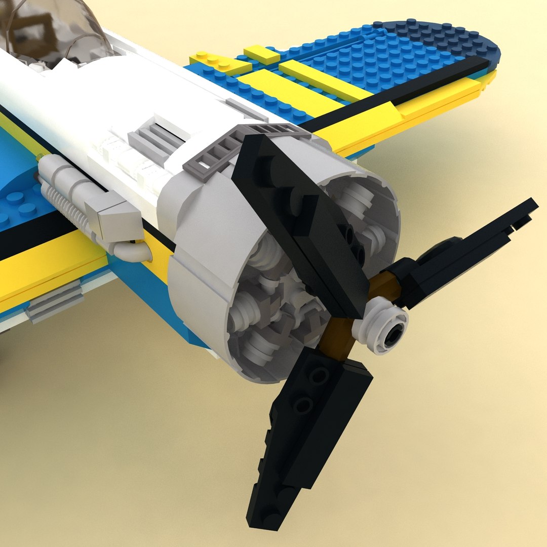 3d Model Lego 31011 Plane