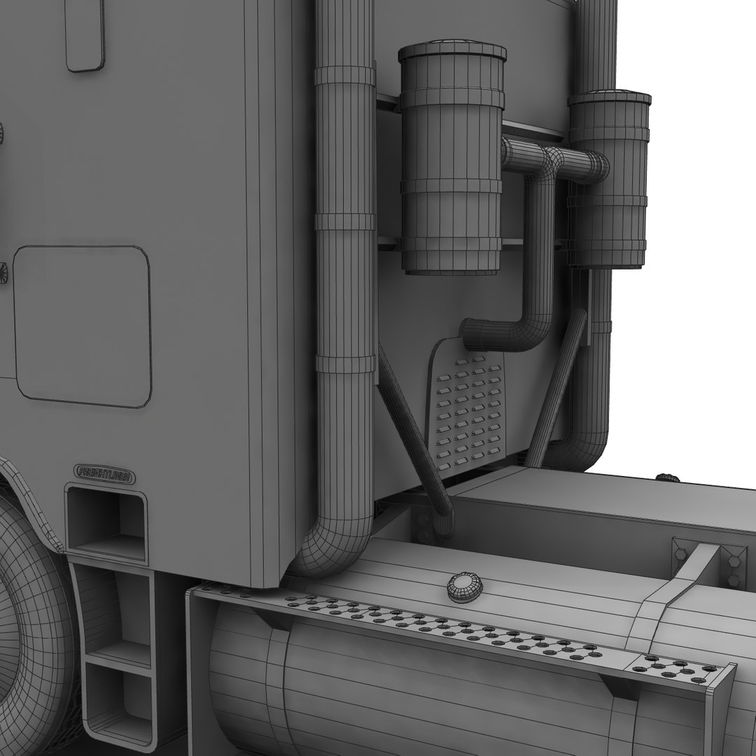 3d Model Of Cabover Truck