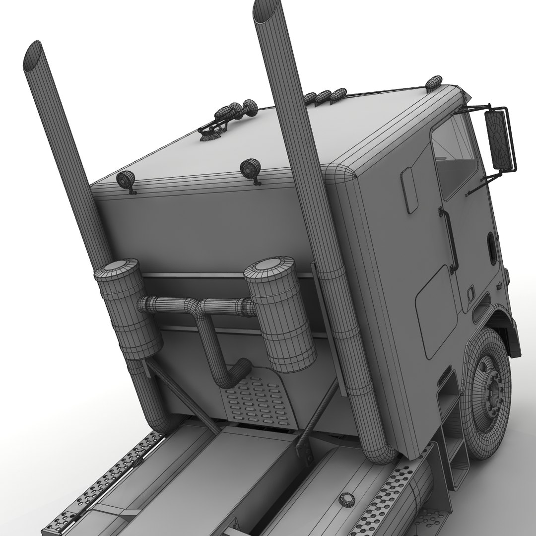 3d Model Of Cabover Truck