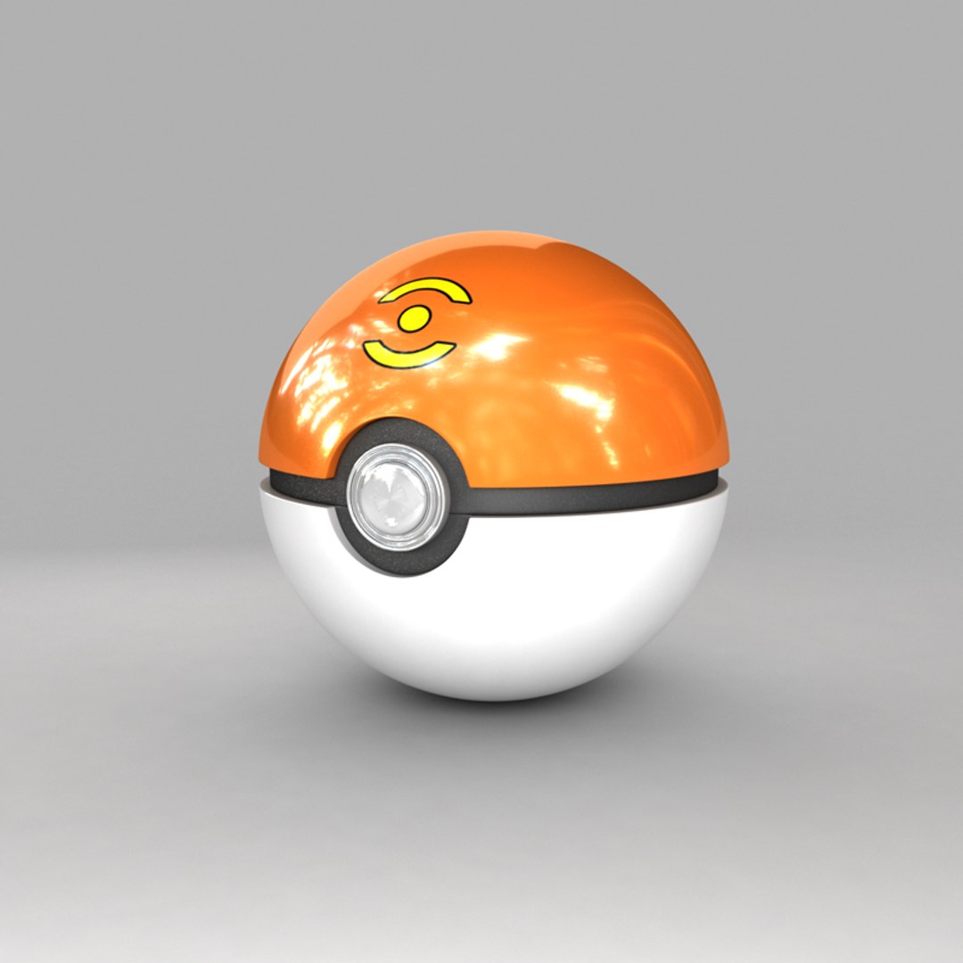 3d Pokemon Ball Model