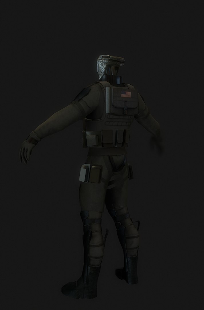 Soldier Future 3d Model