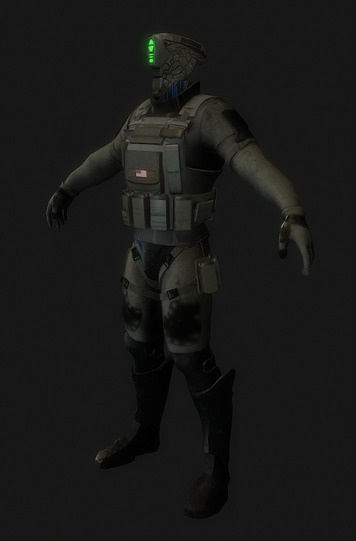 Soldier Future 3d Model