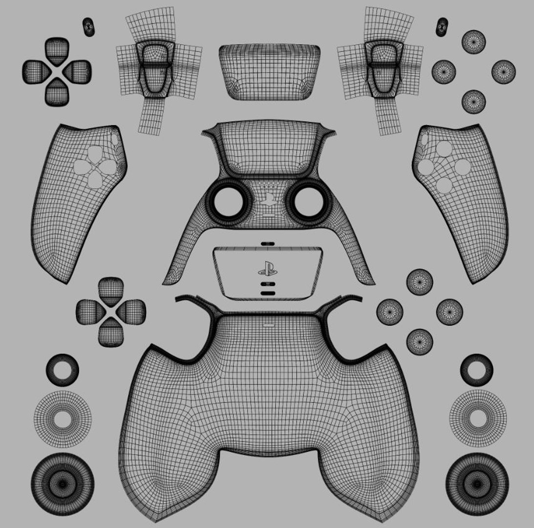 3D Playstation 5 Controller Hq - TurboSquid 1580168