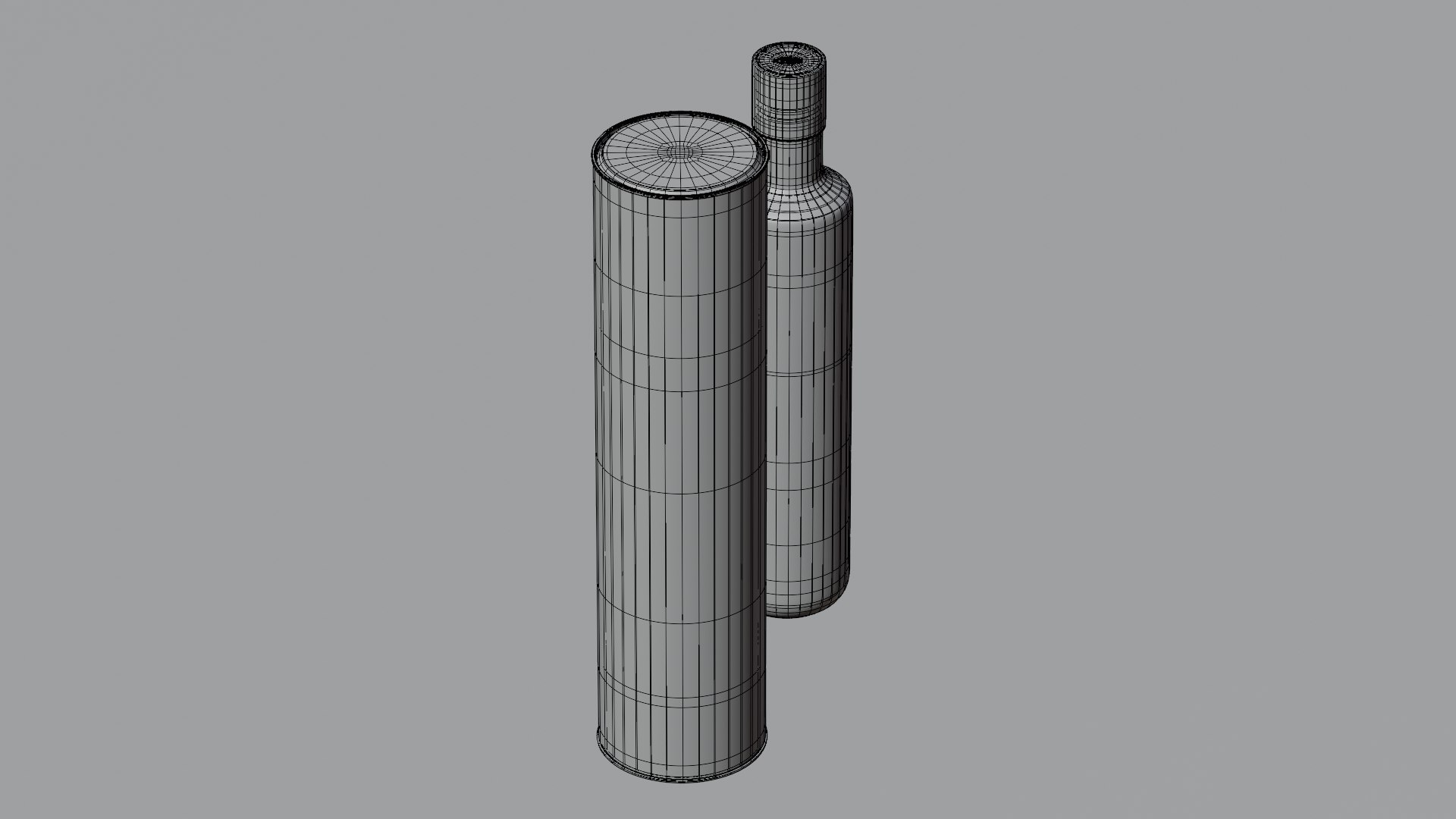 Oil Bottle And Box 3D Model - TurboSquid 2273478