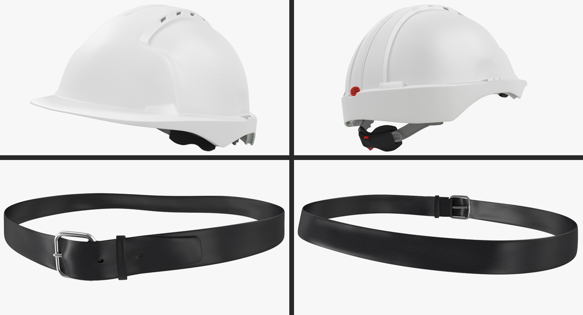 3d Model Construction Engineer Hardhat Standing