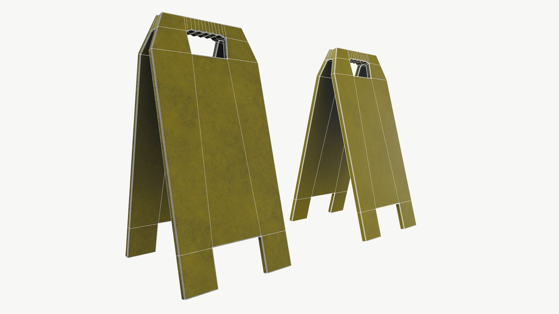3D Wet Floor Sign Board - TurboSquid 2268579