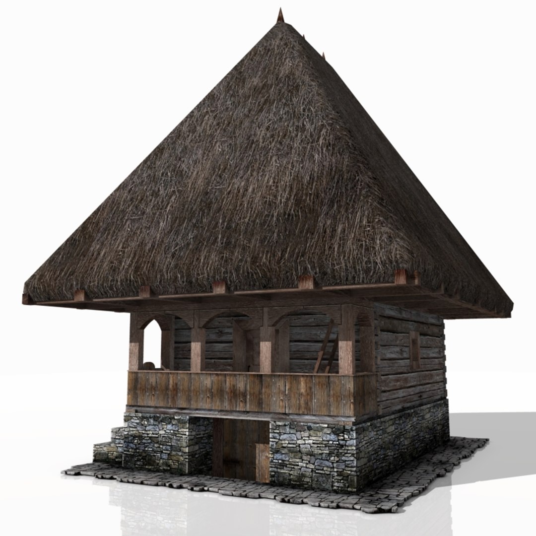 Rustic House Sumer Kitchen Obj