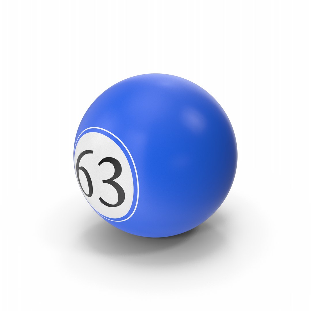 Bingo Ball 63 3D - TurboSquid 2417741