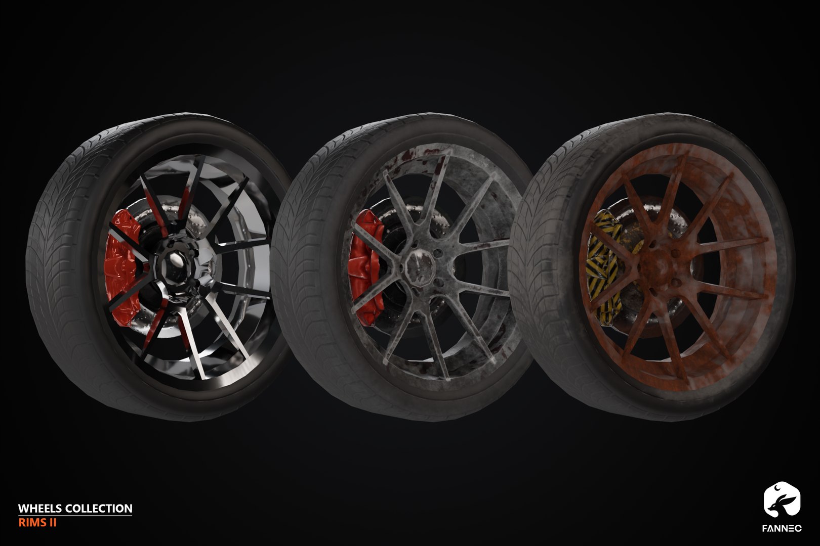 3D RIMS - Wheels Collection II - Unreal Engine - TurboSquid 2268406