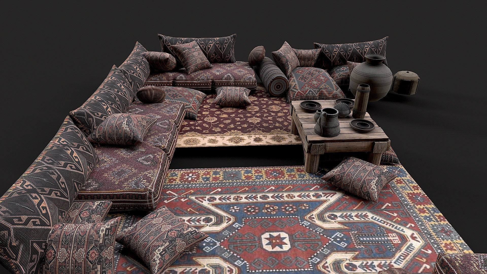 3D Model Old Traditional Eastern Nomads Tent 1 - TurboSquid 2360409