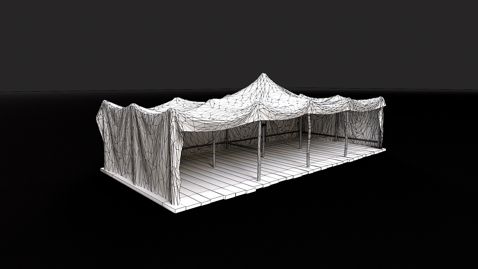 3D Model Old Traditional Eastern Nomads Tent 1 - TurboSquid 2360409