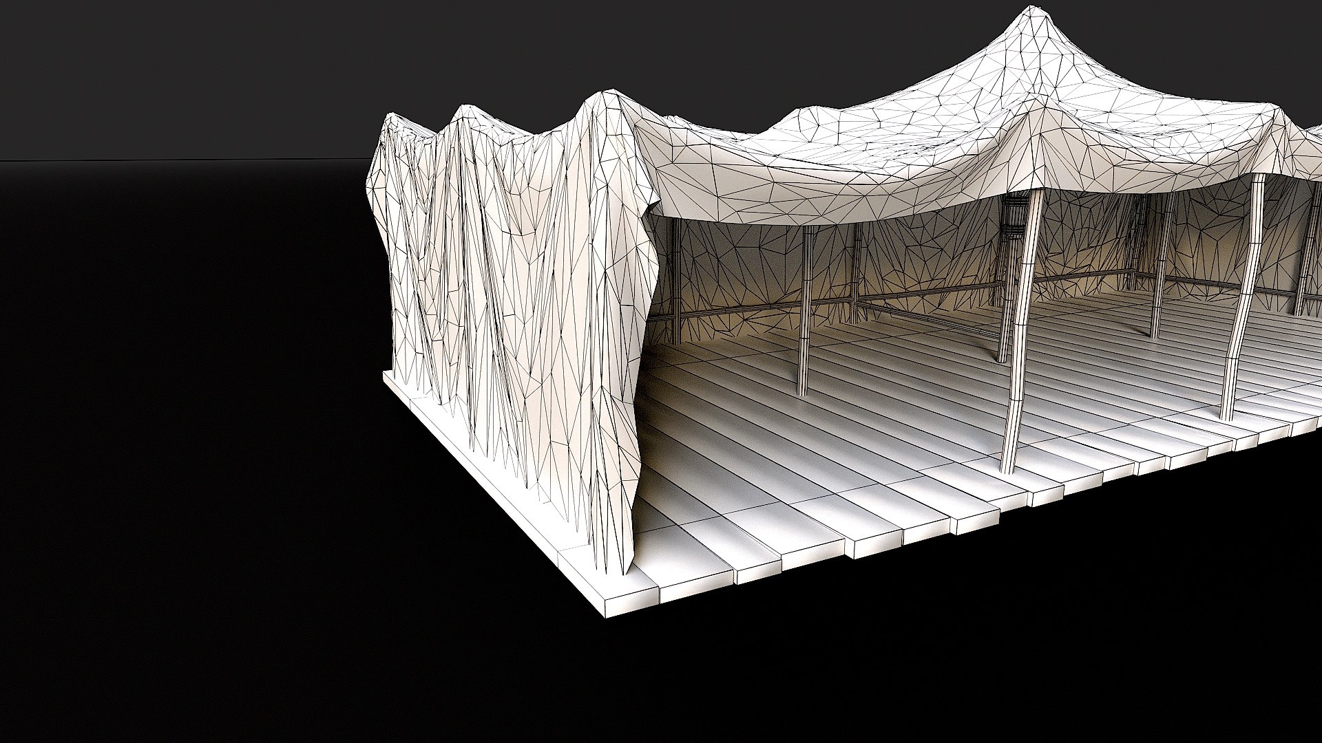3D Model Old Traditional Eastern Nomads Tent 1 - TurboSquid 2360409
