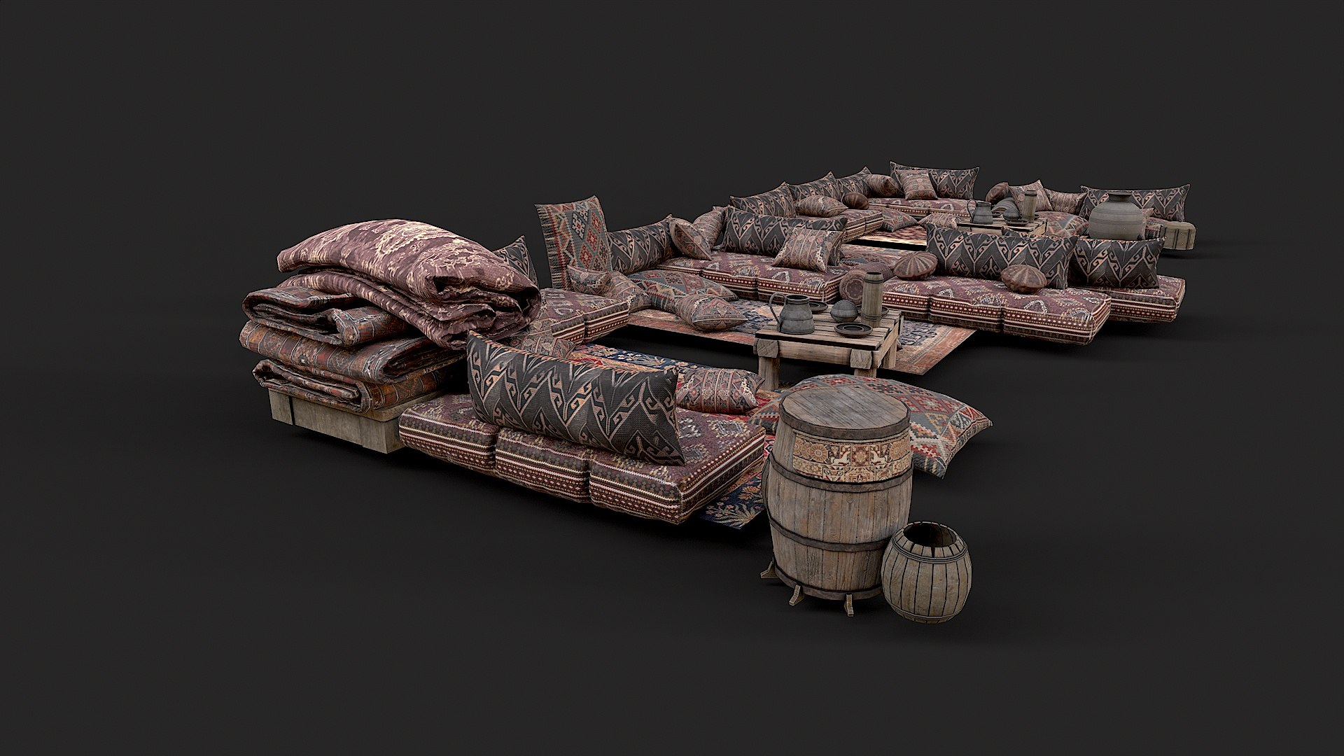 3D Model Old Traditional Eastern Nomads Tent 1 - TurboSquid 2360409