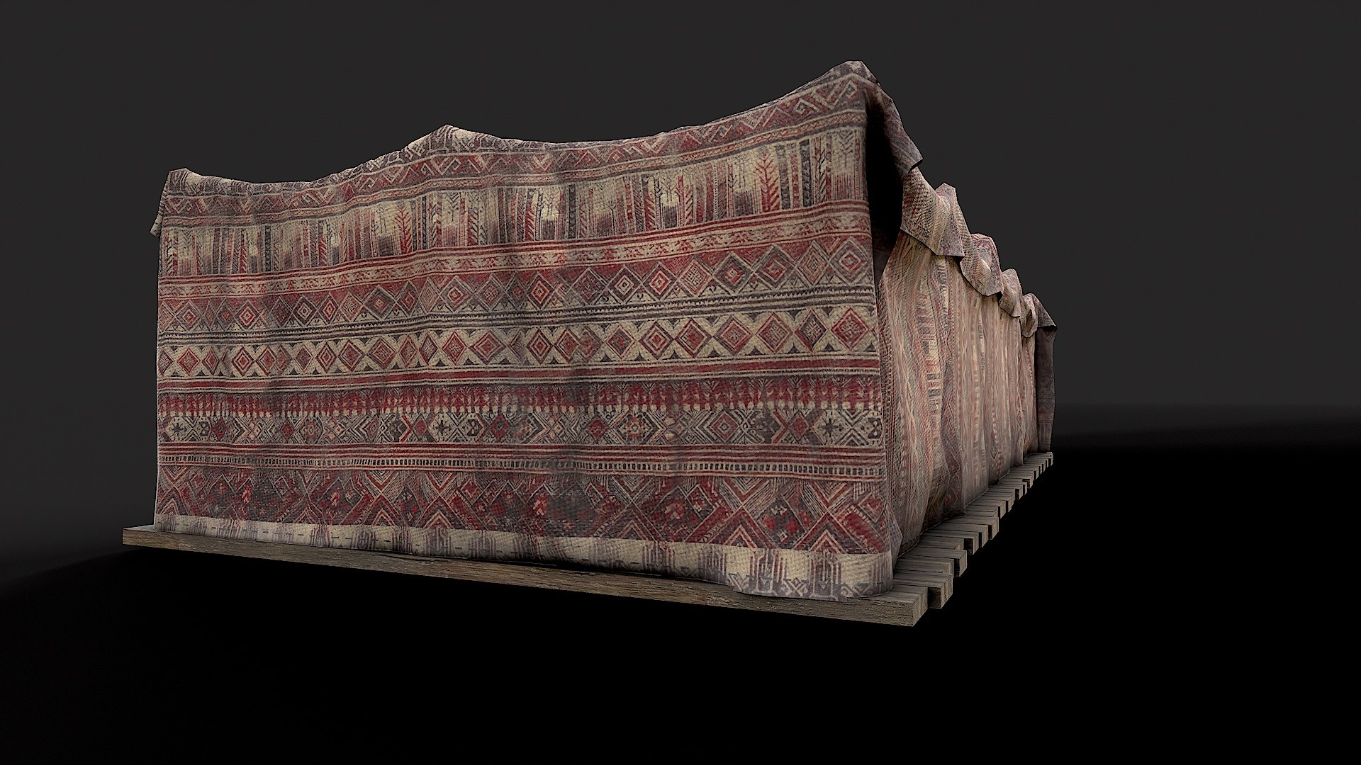 3D Model Old Traditional Eastern Nomads Tent 1 - TurboSquid 2360409