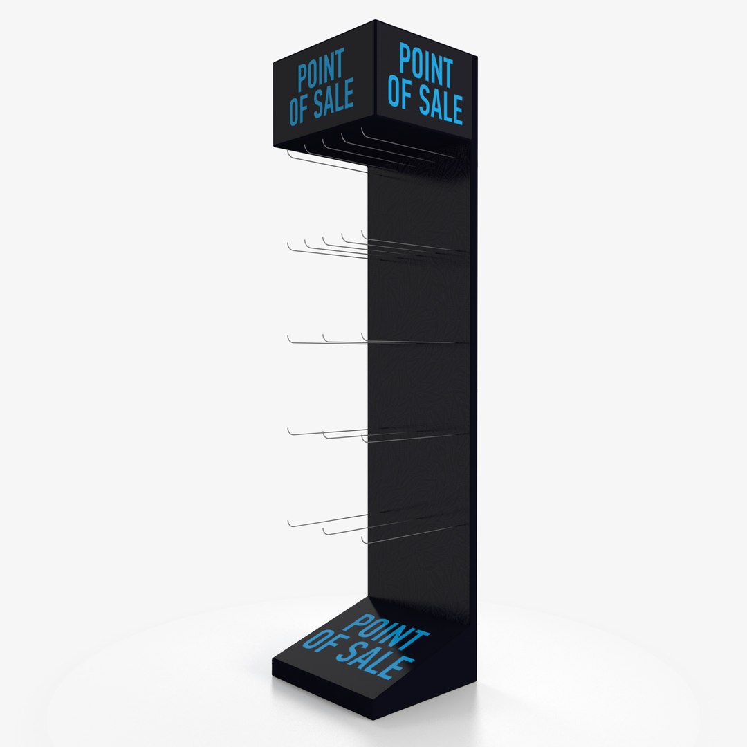 3D Model Display Rack - TurboSquid 1361644
