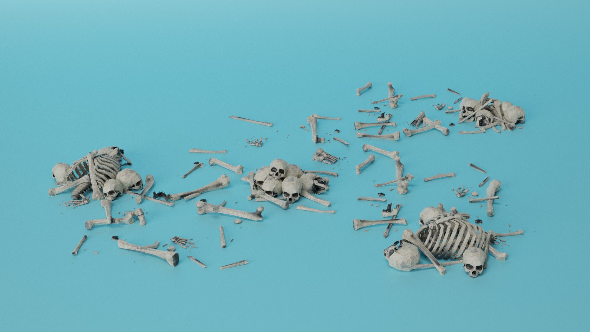 Skeleton Stack 3D Model - TurboSquid 2014018
