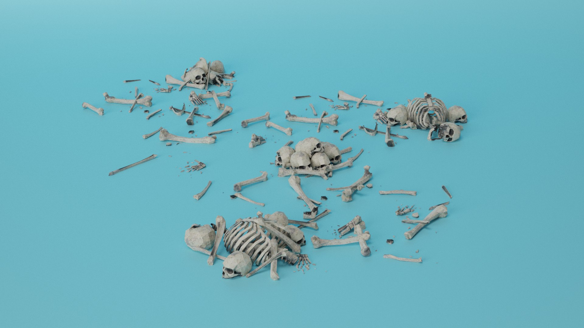 Skeleton Stack 3D Model - TurboSquid 2014018