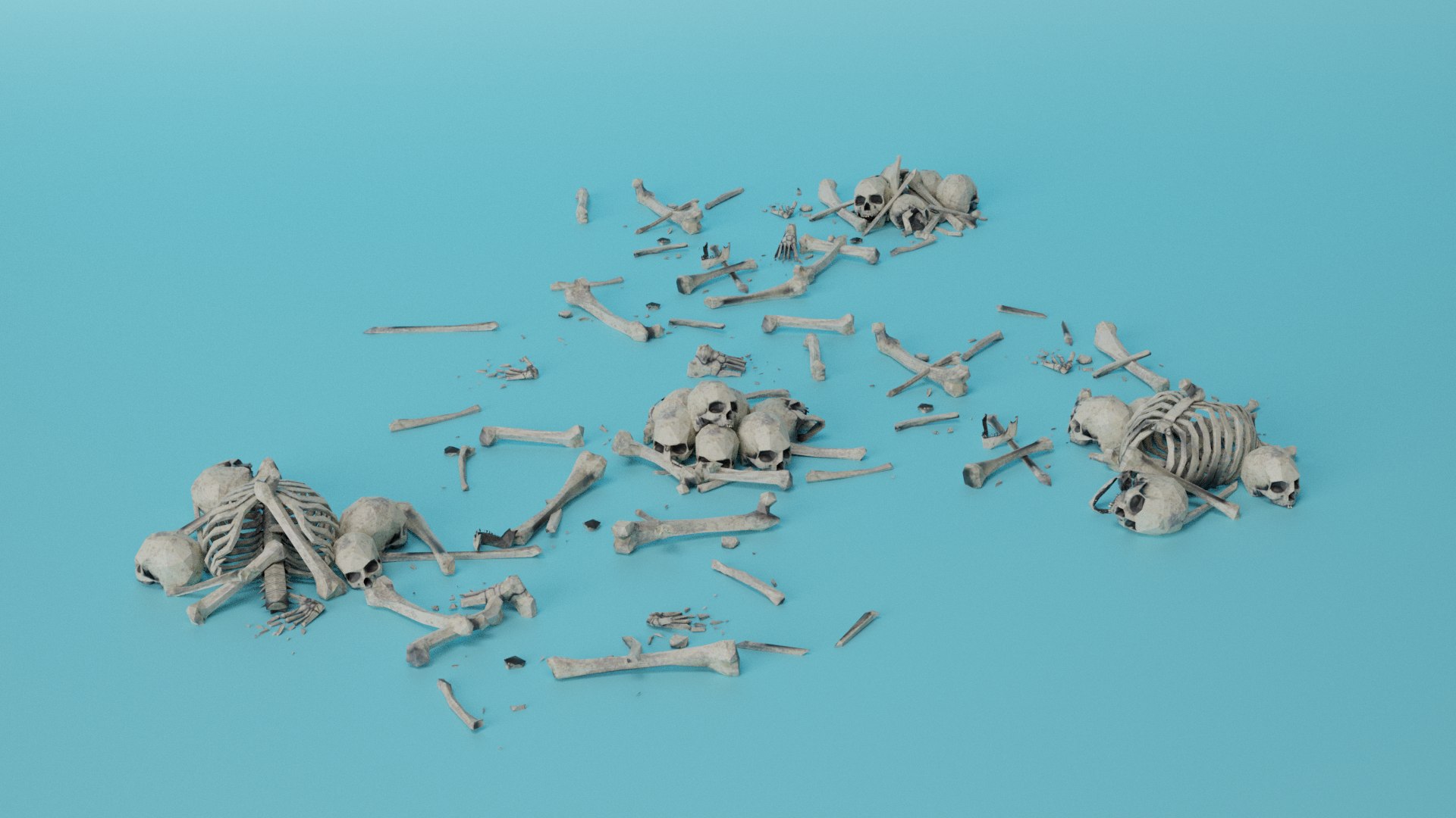 Skeleton Stack 3D Model - TurboSquid 2014018