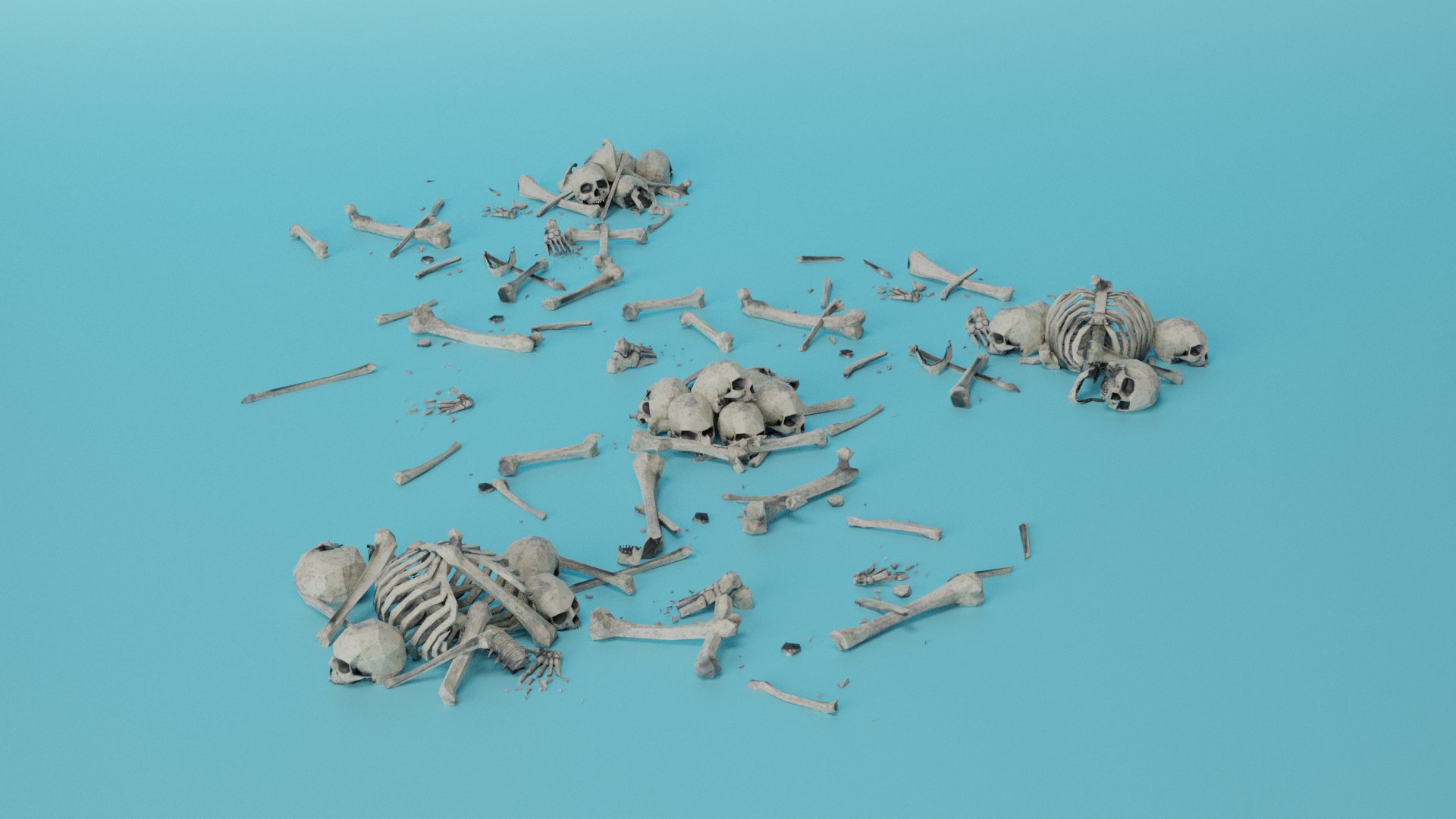 Skeleton Stack 3D Model - TurboSquid 2014018