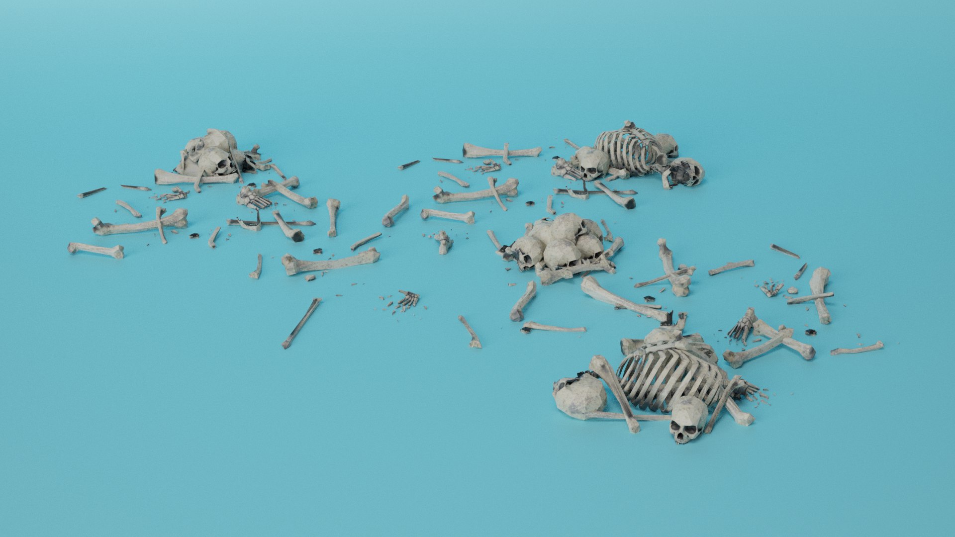 Skeleton Stack 3D Model - TurboSquid 2014018