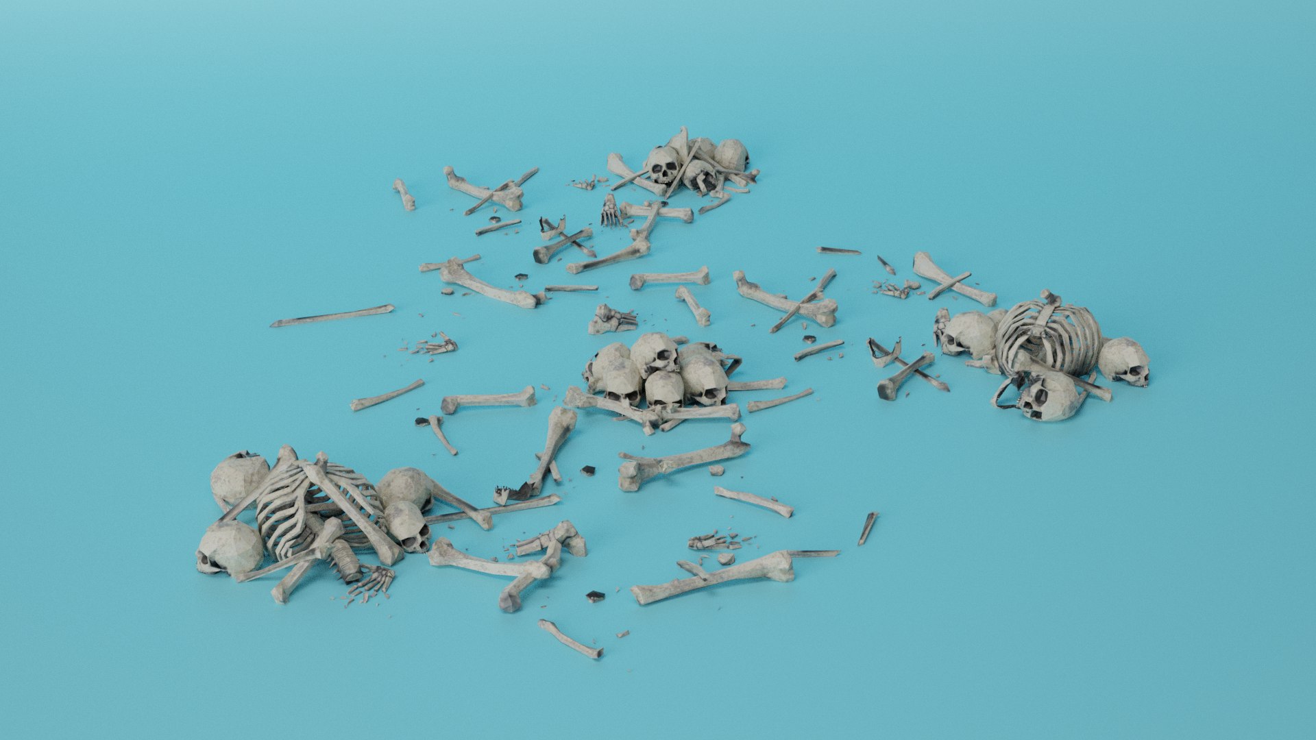 Skeleton Stack 3d Model Turbosquid 2014018