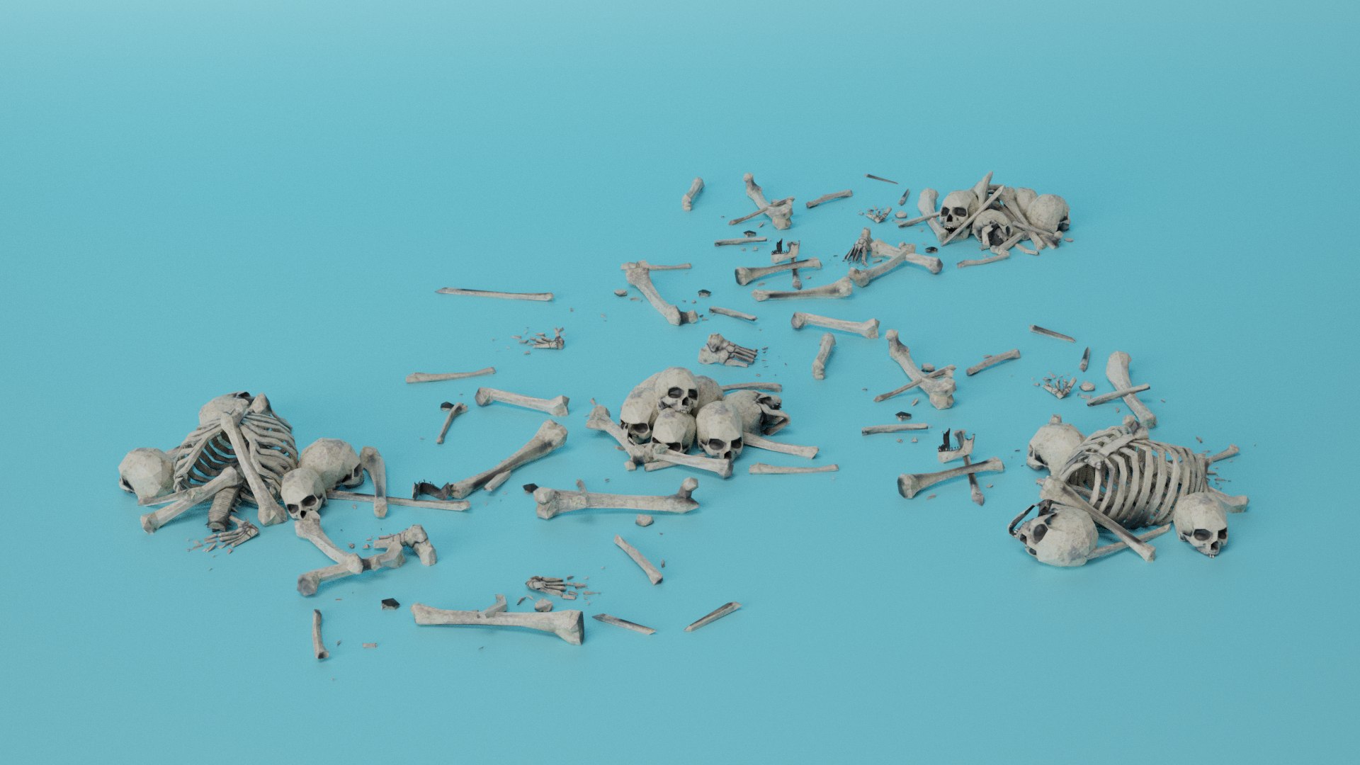 Skeleton Stack 3D Model - TurboSquid 2014018