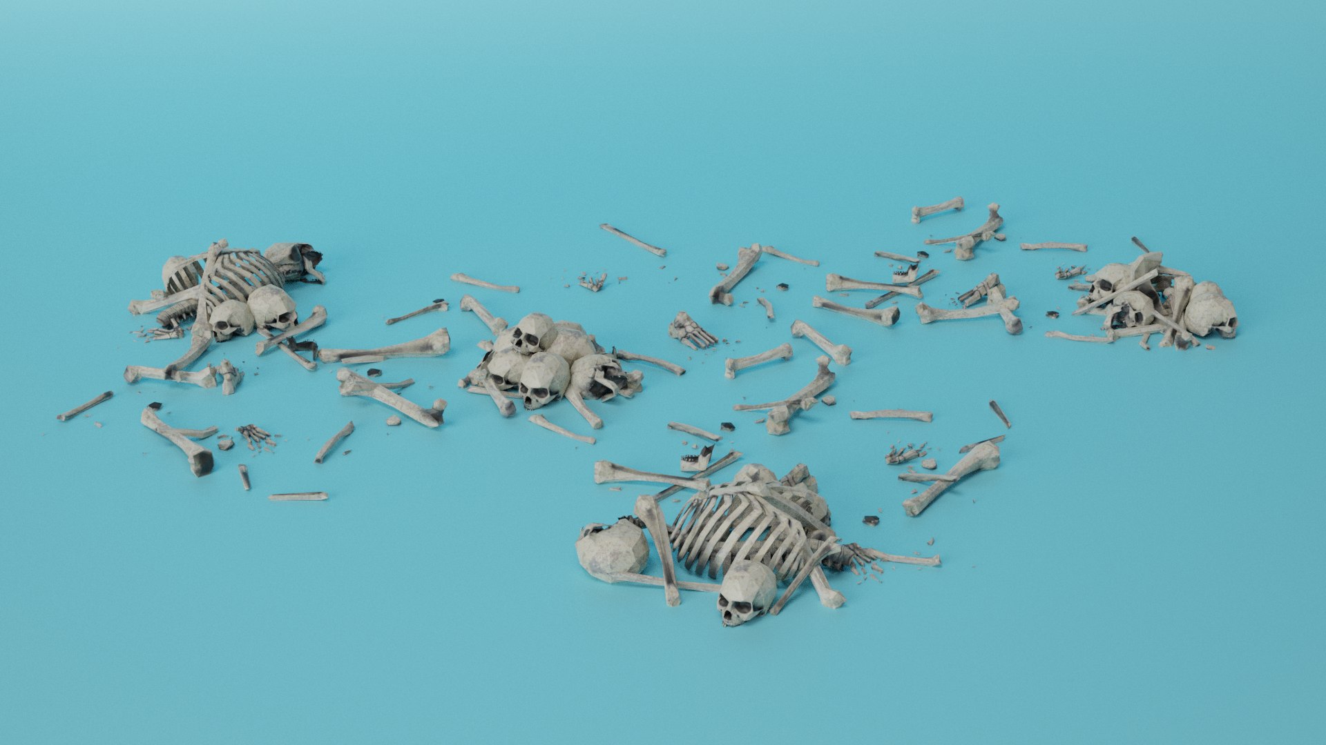 Skeleton Stack 3D Model - TurboSquid 2014018