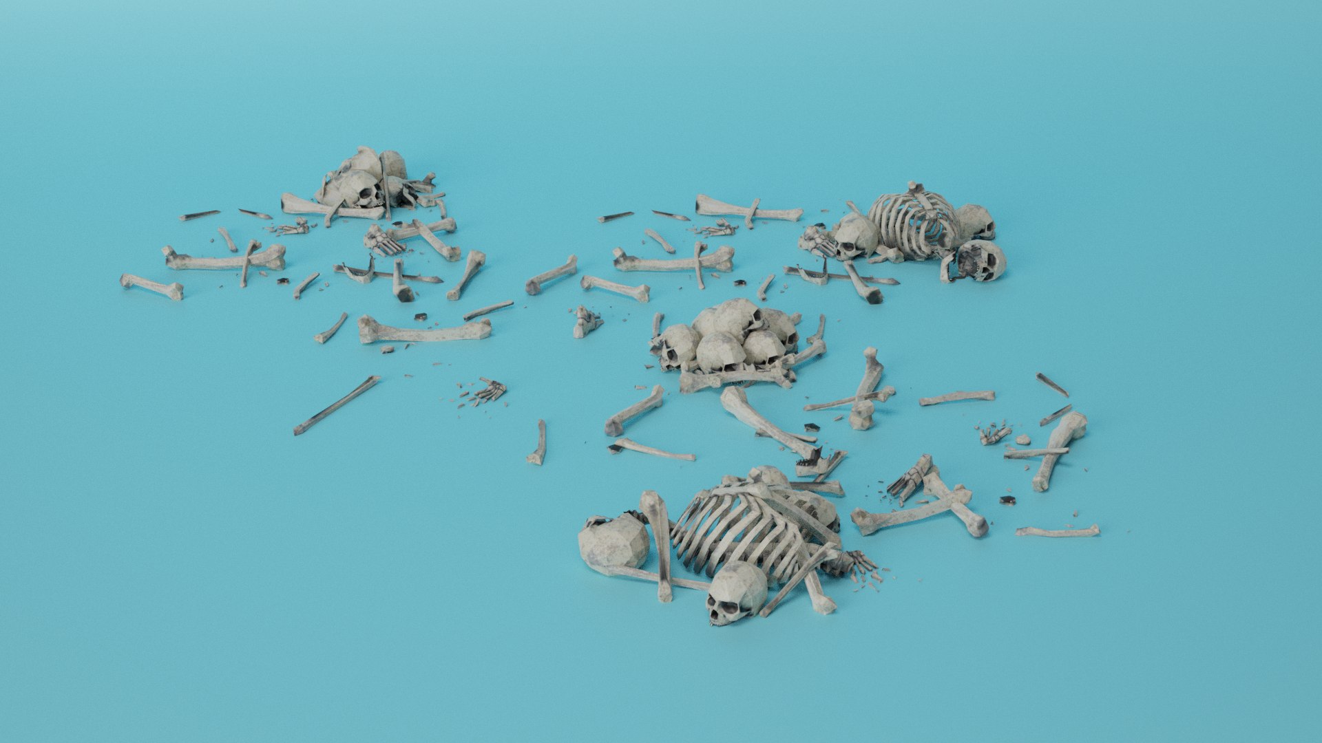 Skeleton Stack 3D Model - TurboSquid 2014018