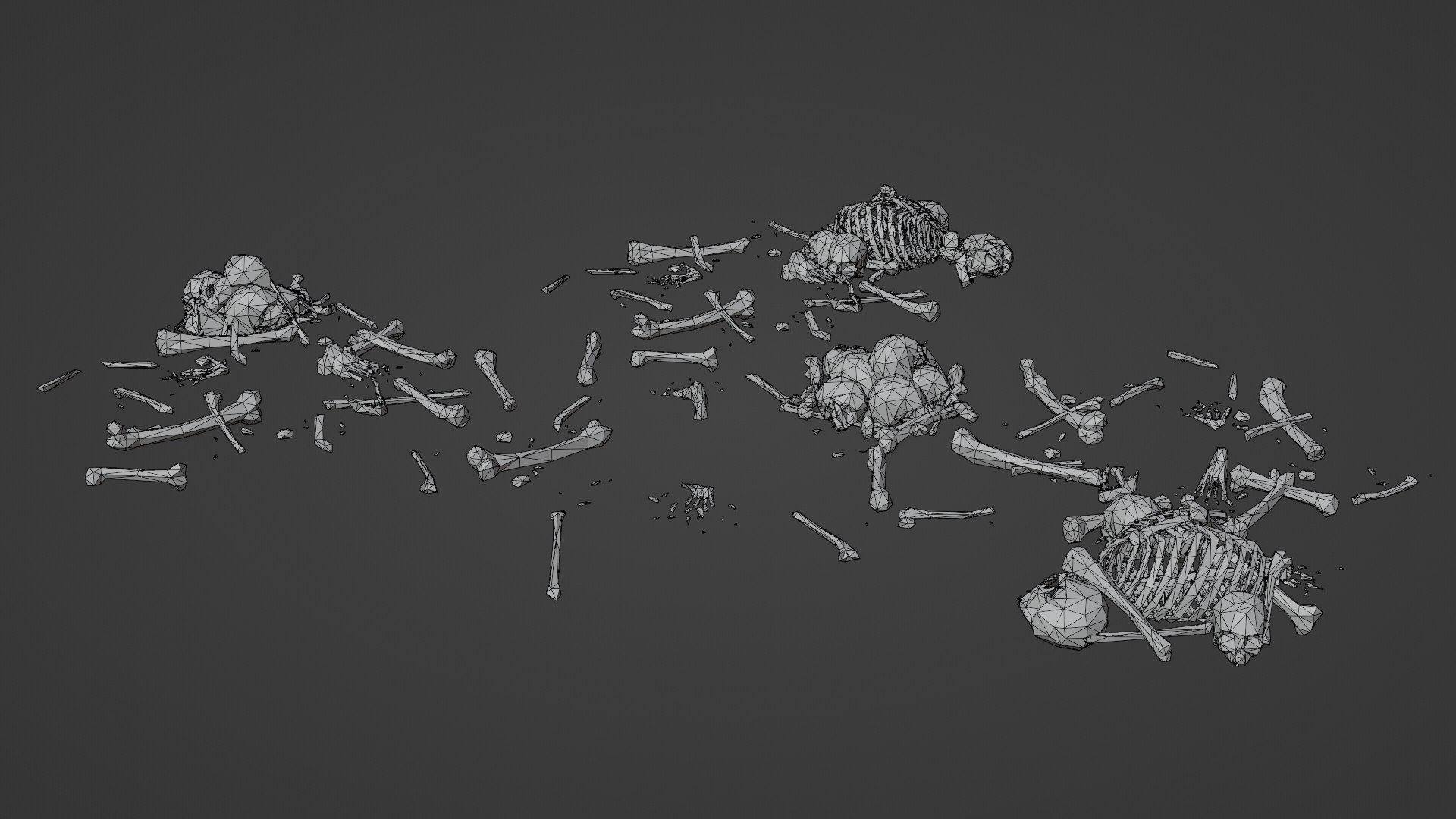 Skeleton Stack 3d Model Turbosquid 2014018
