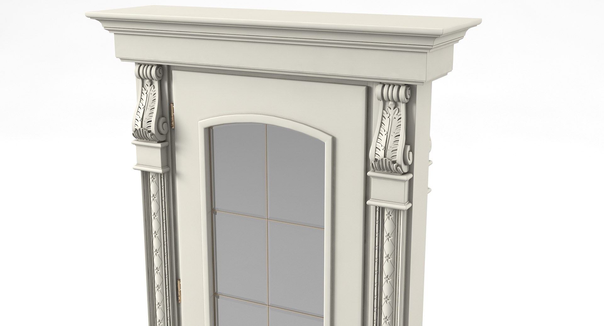 luxury glass door 3d obj