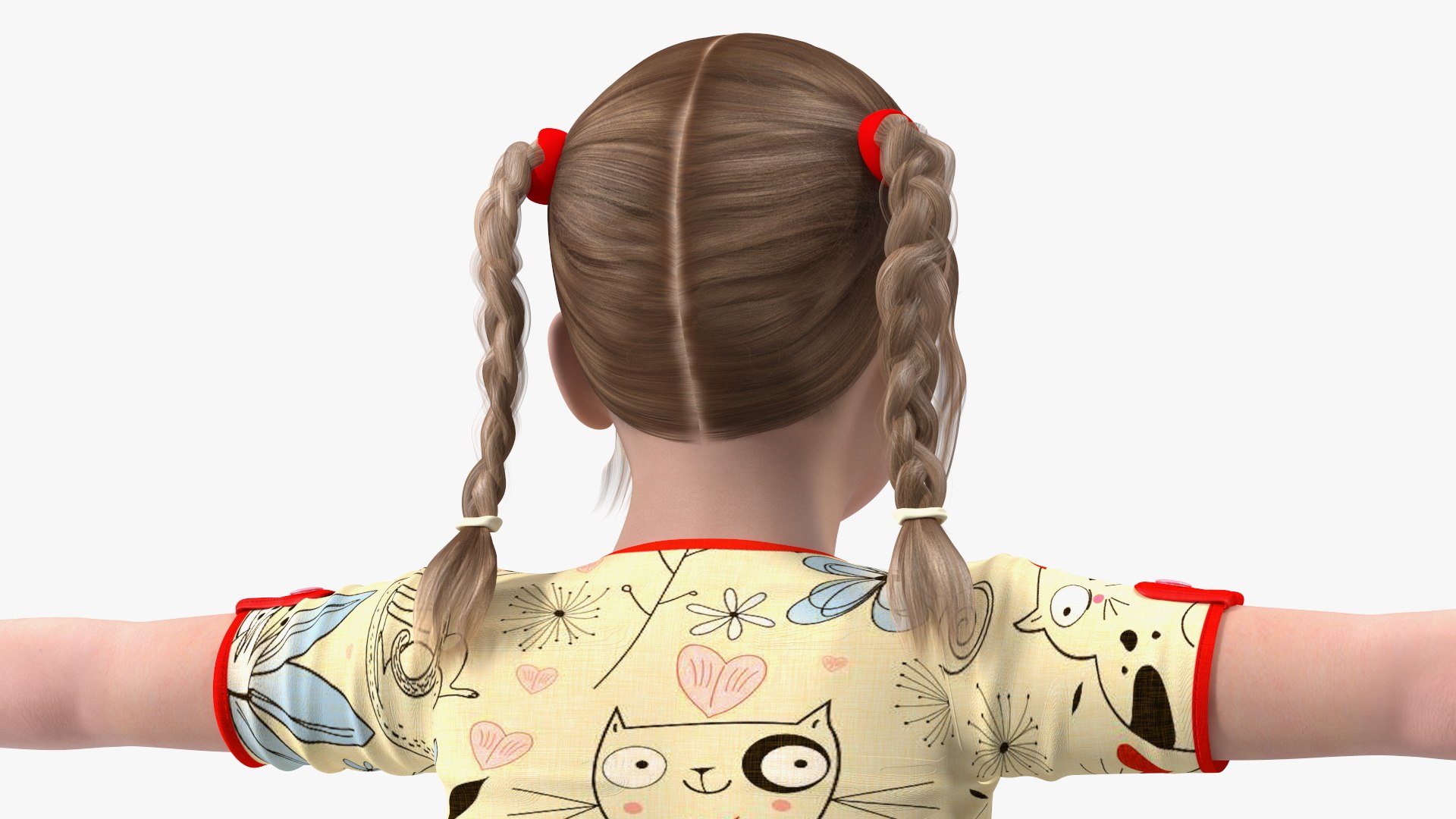 3D Realistic Child Girl Everyday Style Rigged - TurboSquid 2084353