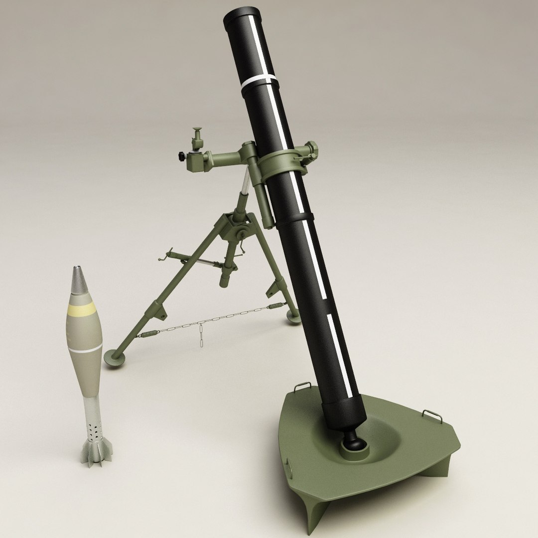 mortar 120mm 3d model