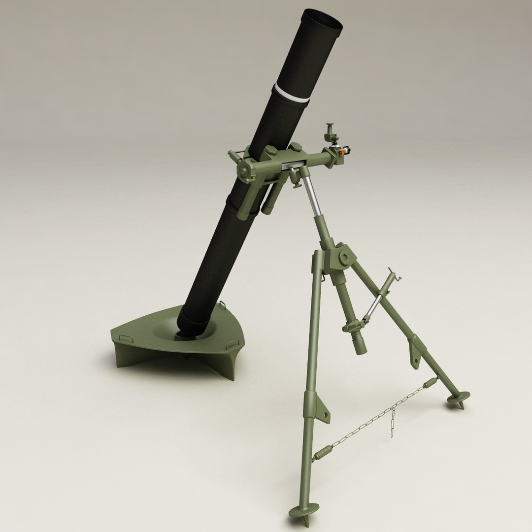 mortar 120mm 3d model
