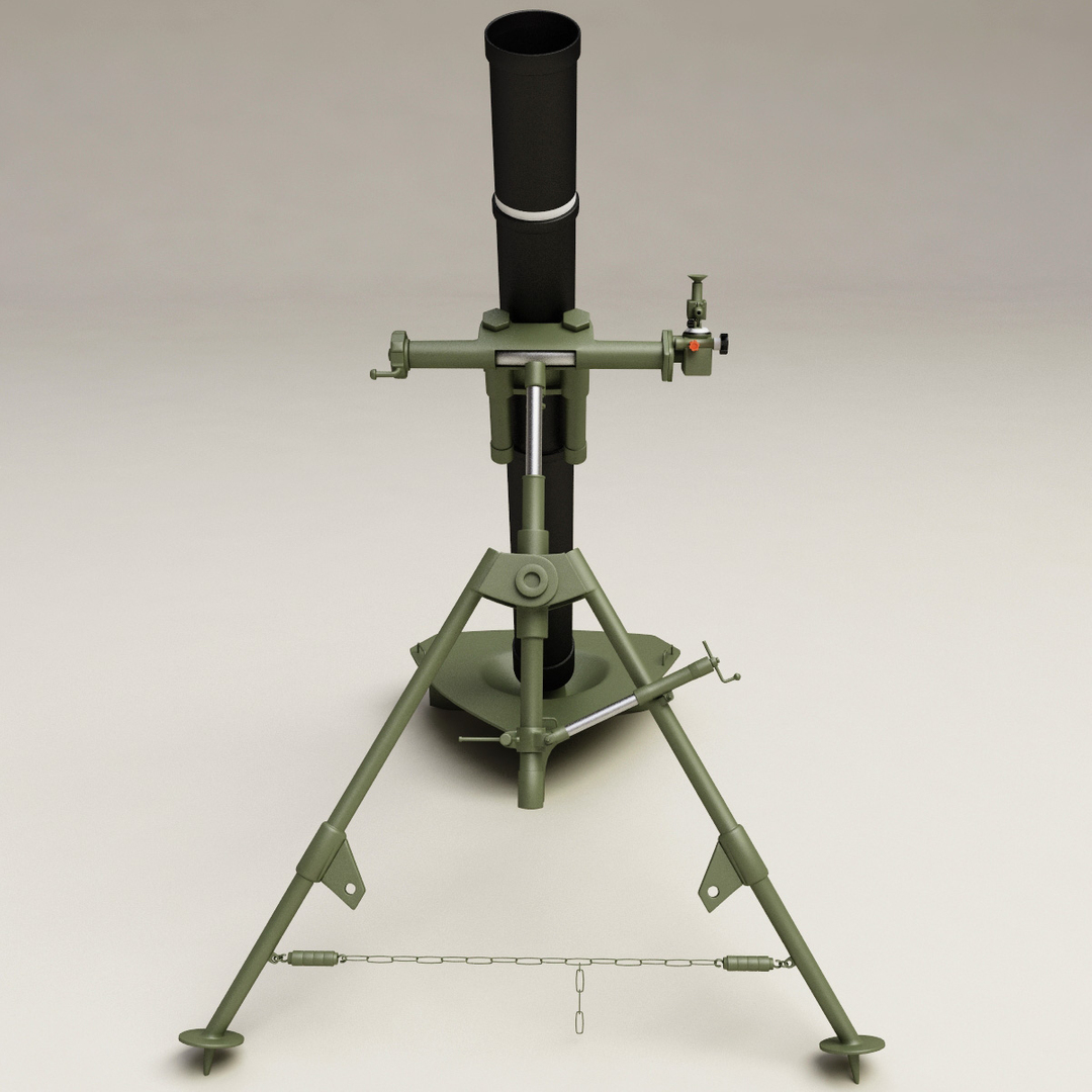mortar 120mm 3d model