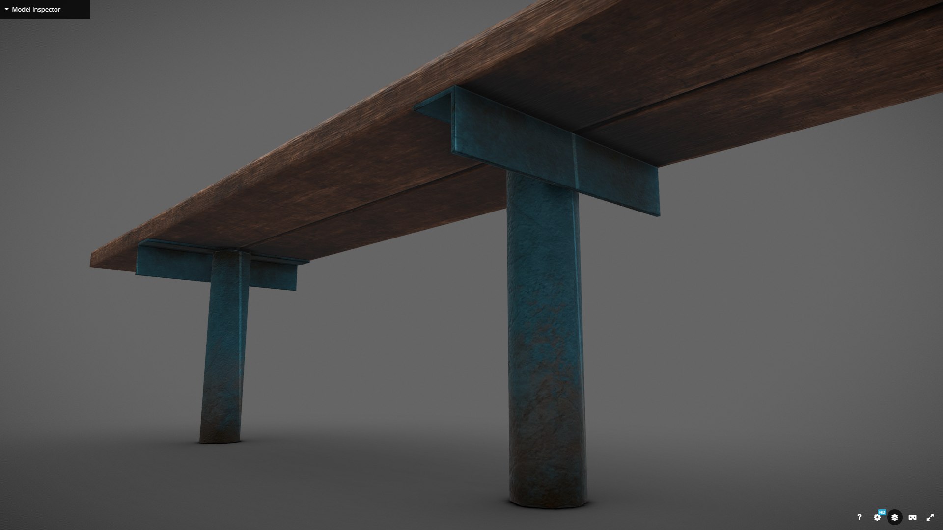 Bench 1 USSR Game Ready 3D Model - TurboSquid 2236818