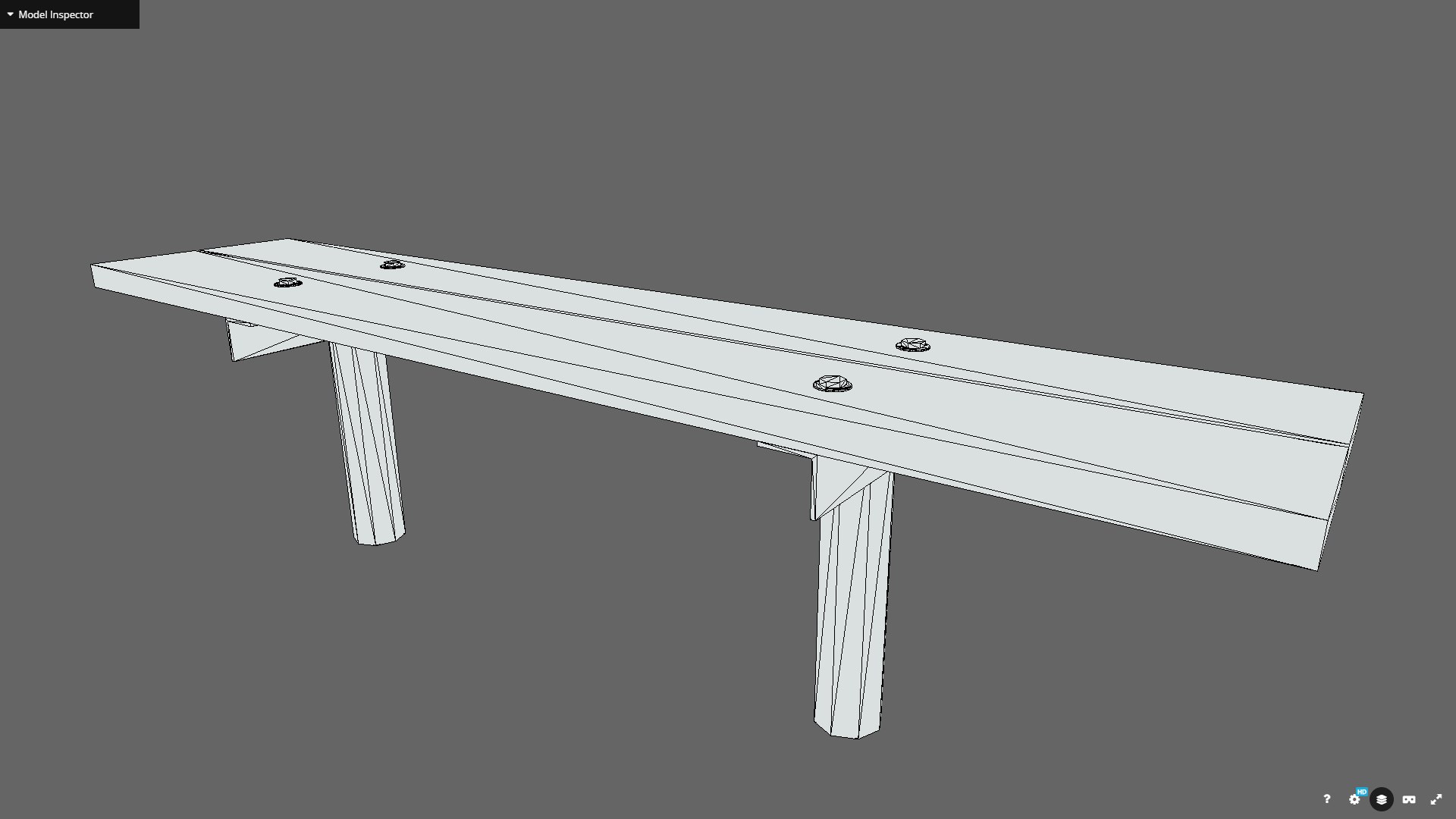 Bench 1 USSR Game Ready 3D Model - TurboSquid 2236818