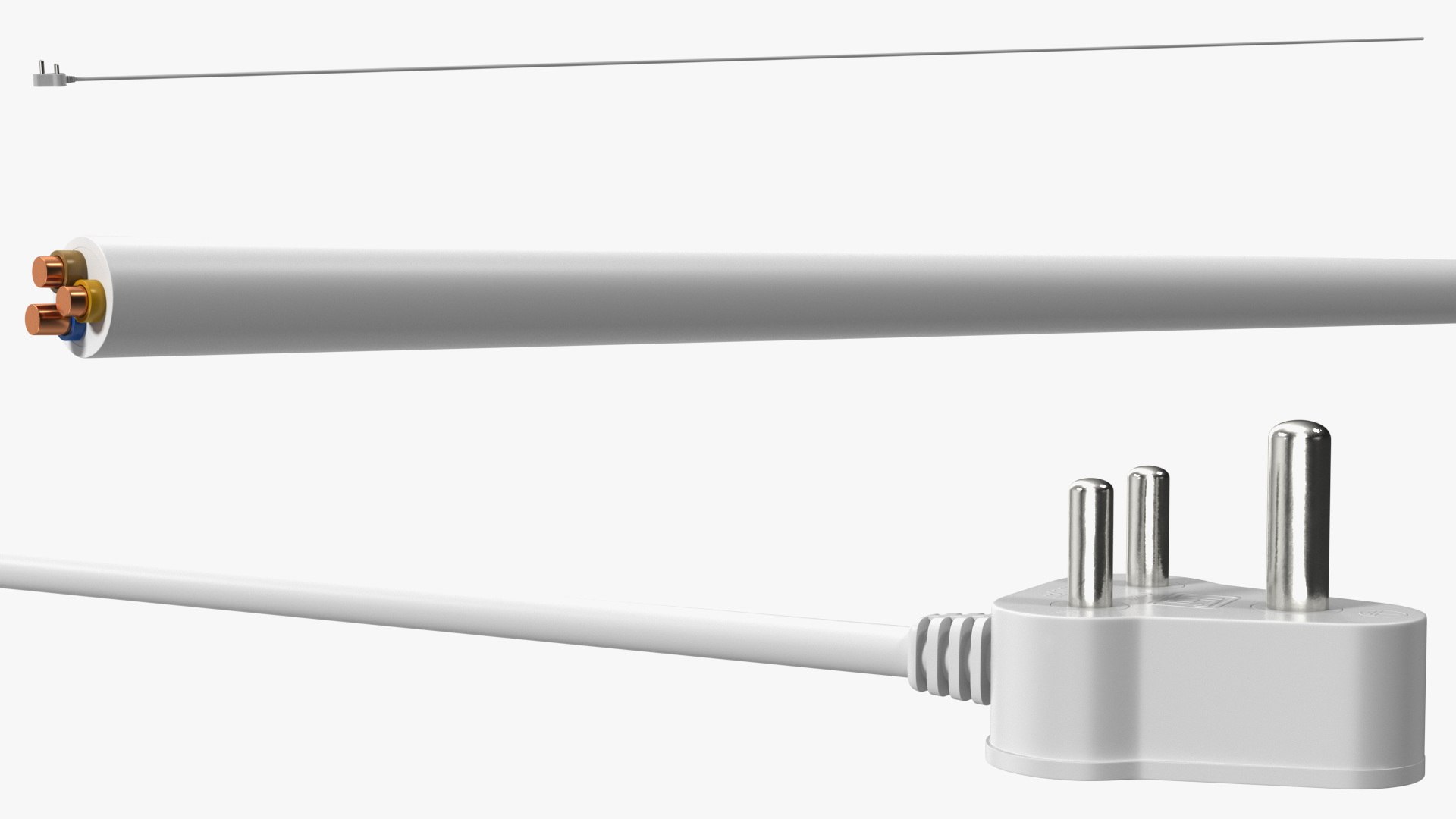 3D Type D Electric Plug White Rigged - TurboSquid 2042718