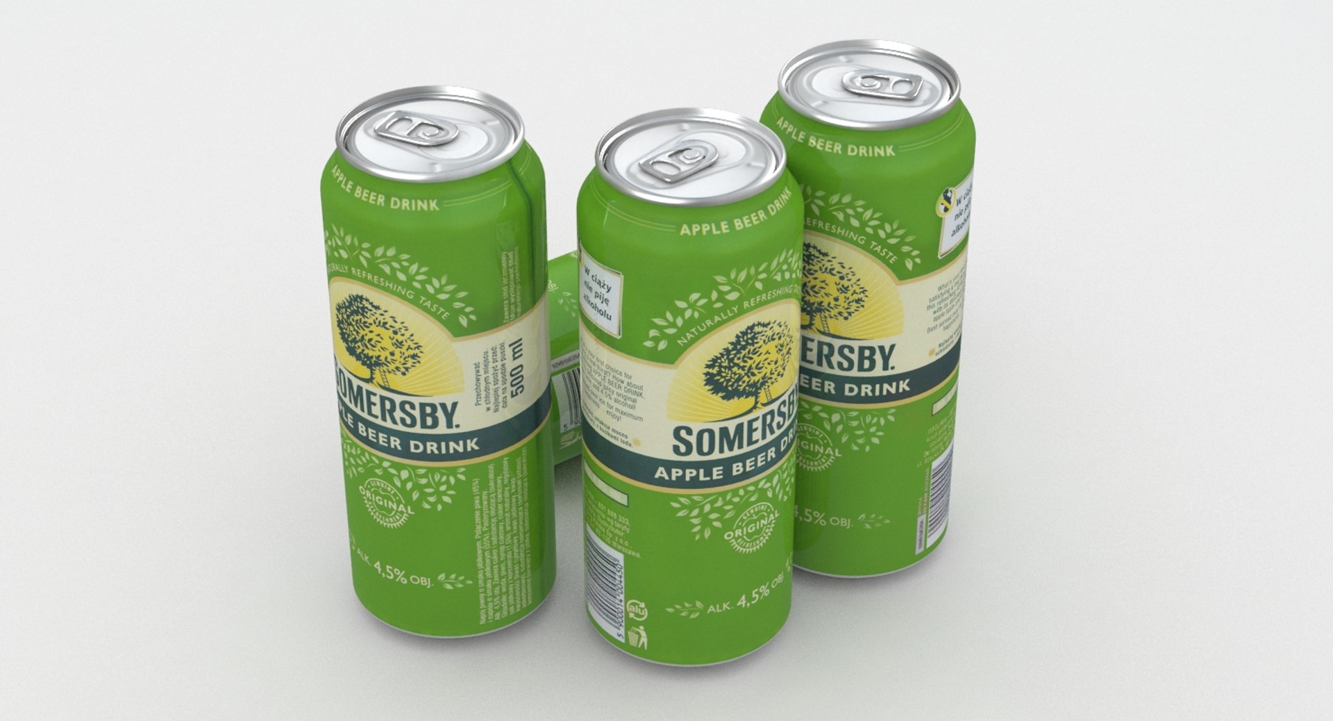 Beer Somersby Apple 3d Model