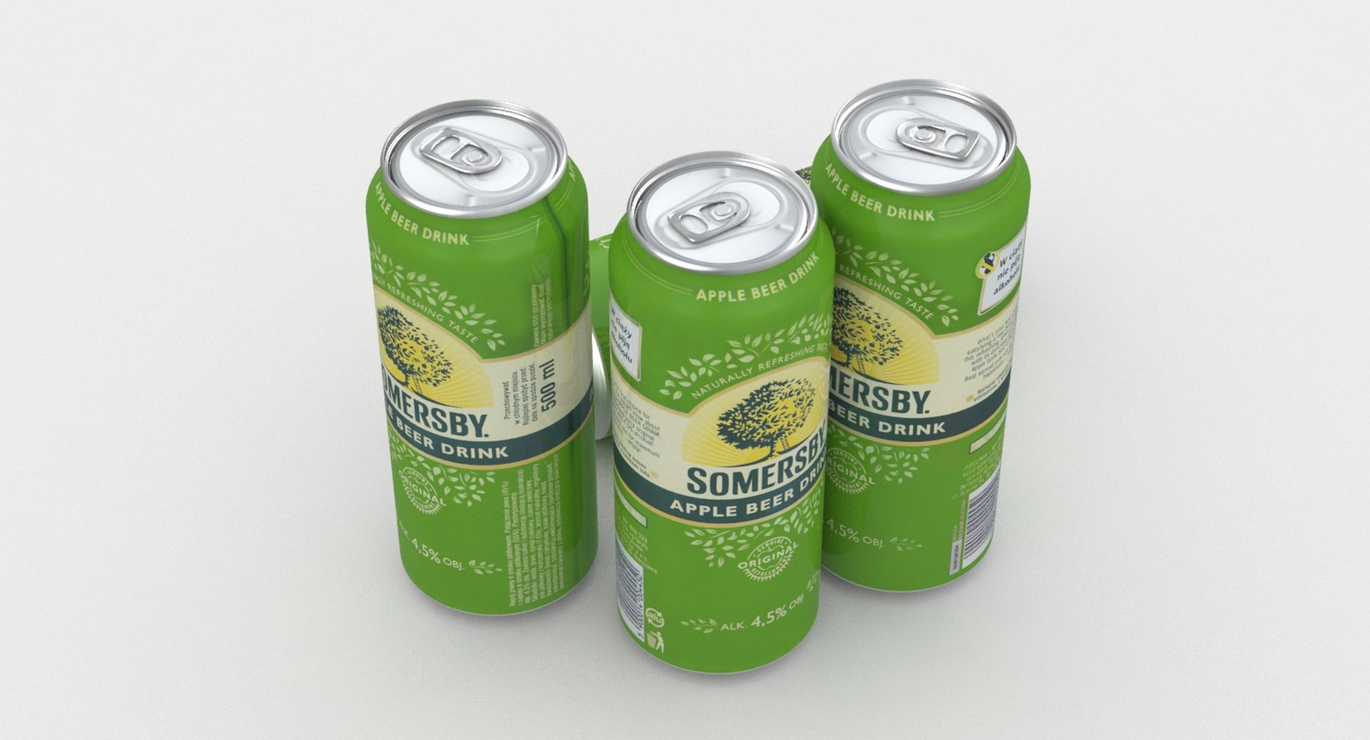 Beer Somersby Apple 3d Model