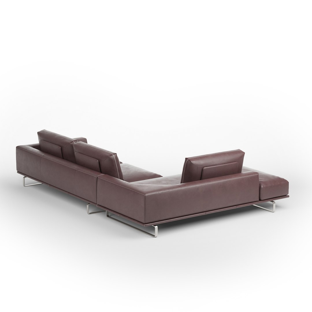 Tempo Corner Sofa By Natuzzi 3D - TurboSquid 1762999