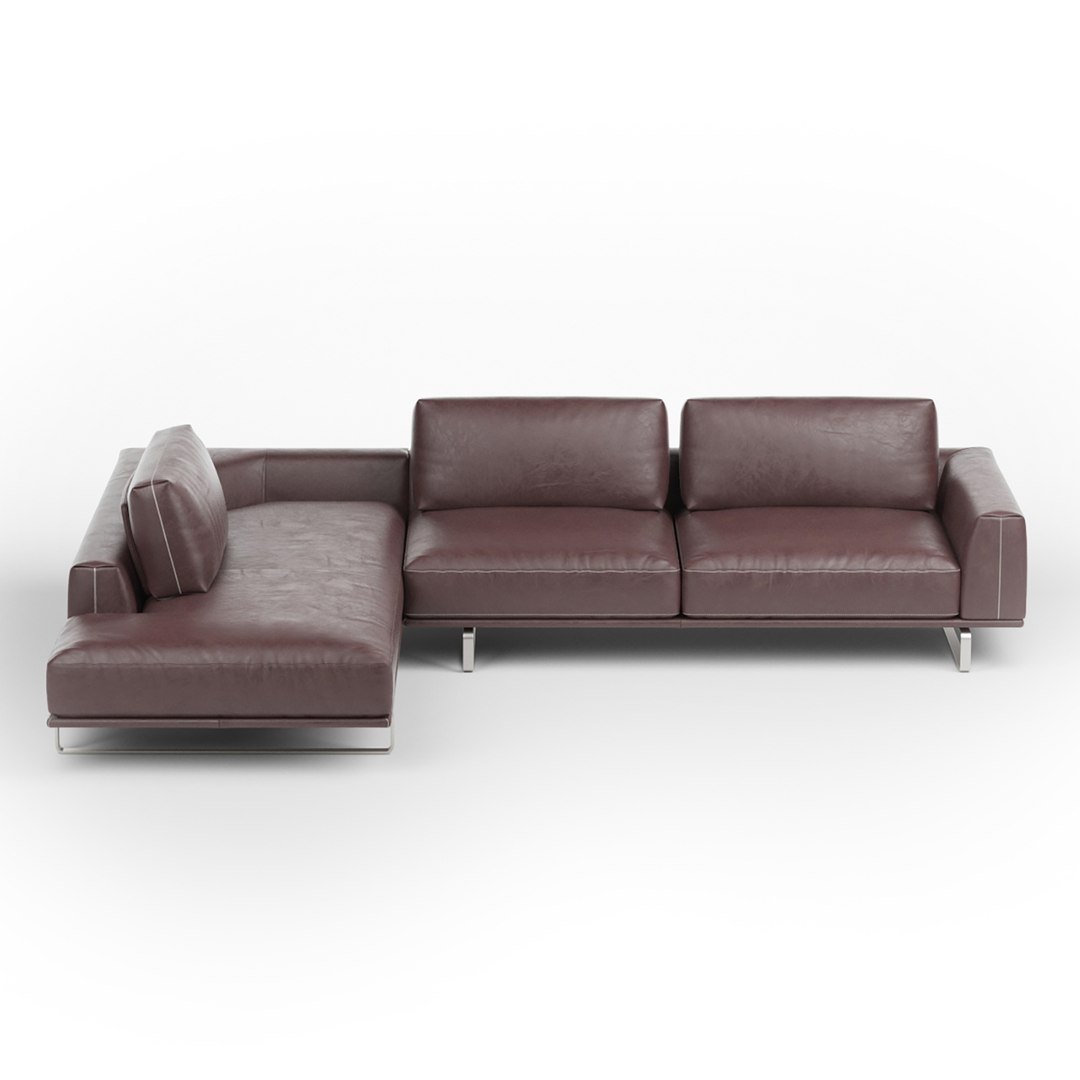 Tempo Corner Sofa By Natuzzi 3D - TurboSquid 1762999