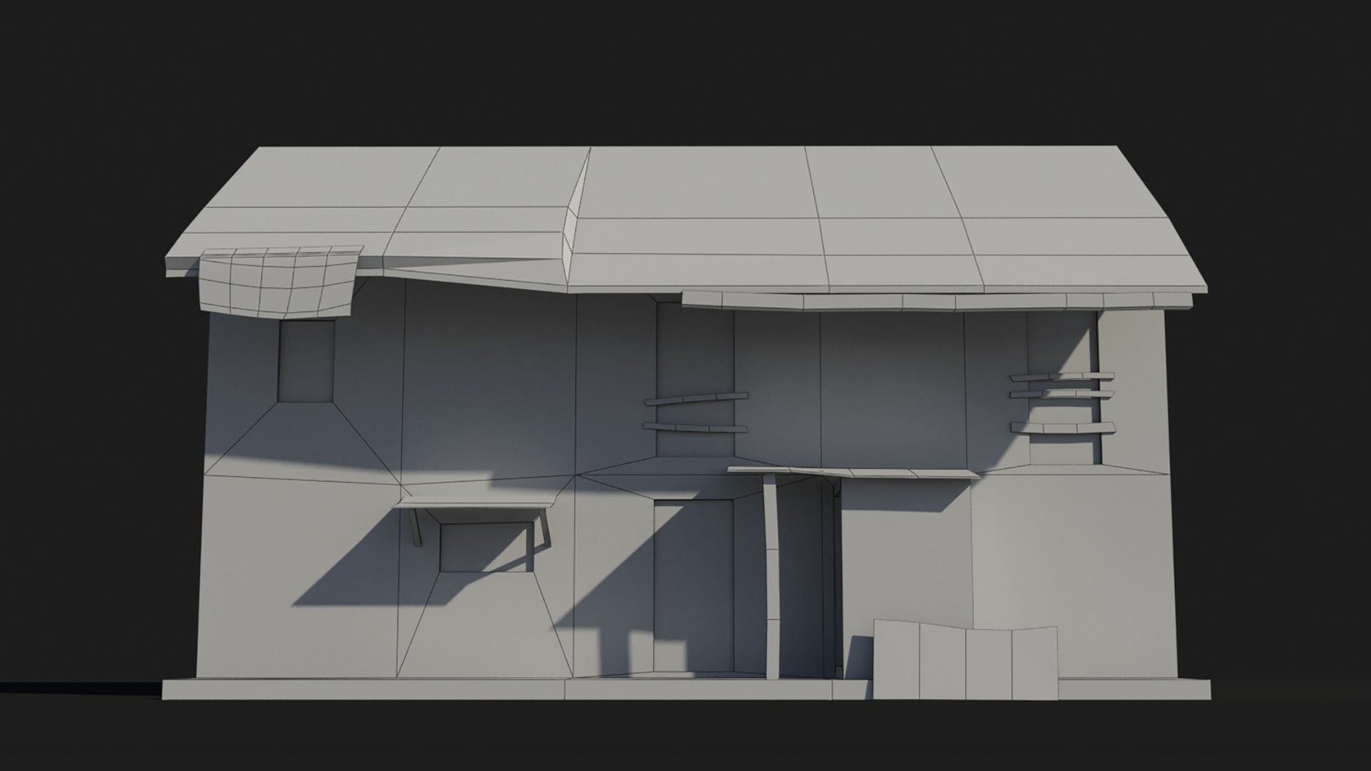 Slum Shanty Hut 3D Model - TurboSquid 1666315