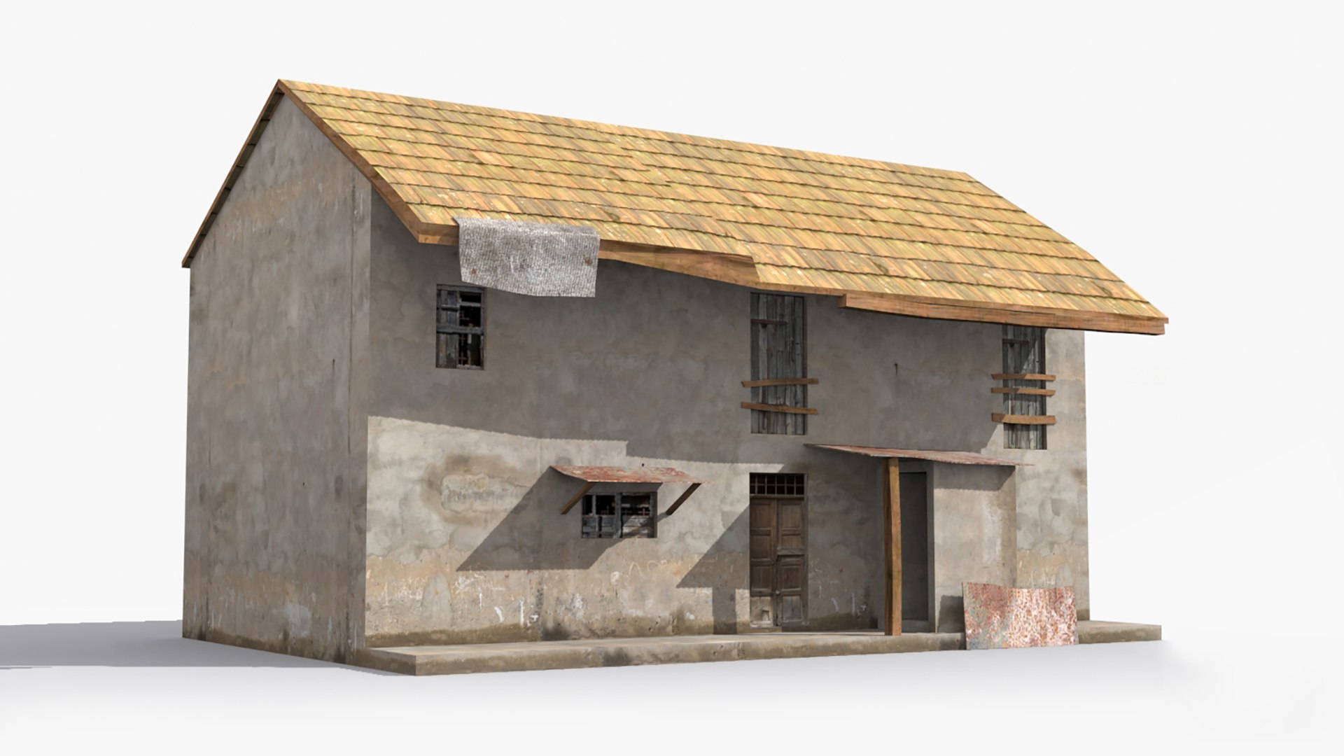 Slum Shanty Hut 3D Model - TurboSquid 1666315