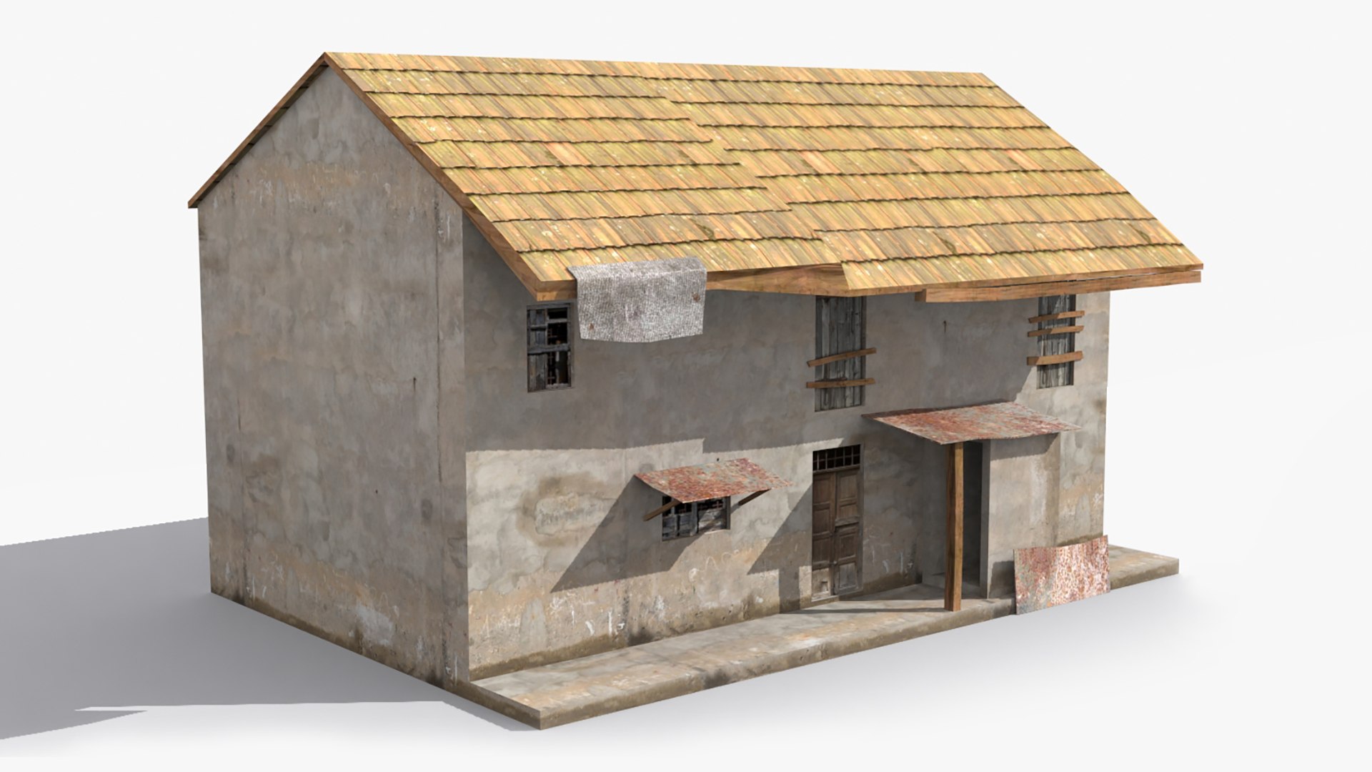 Slum Shanty Hut 3D Model - TurboSquid 1666315