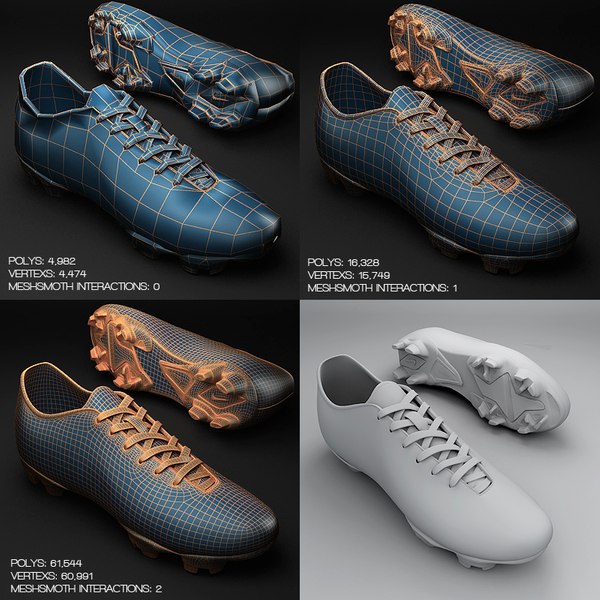 ball soccer shoes 3d model
