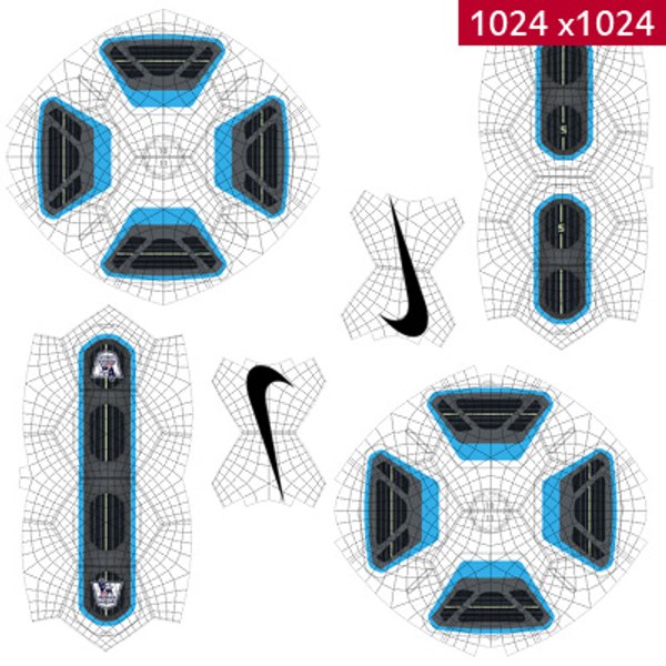 ball soccer shoes 3d model
