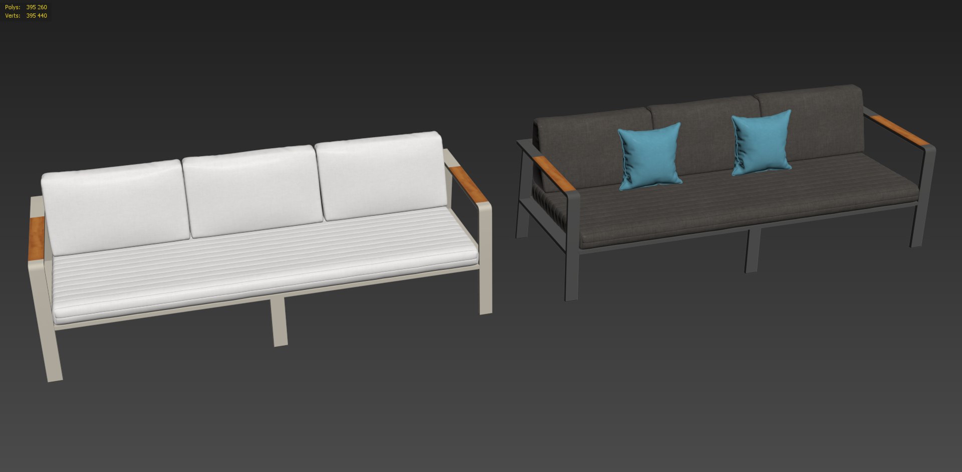 3D Triple Sofa Nofi - TurboSquid 1556866