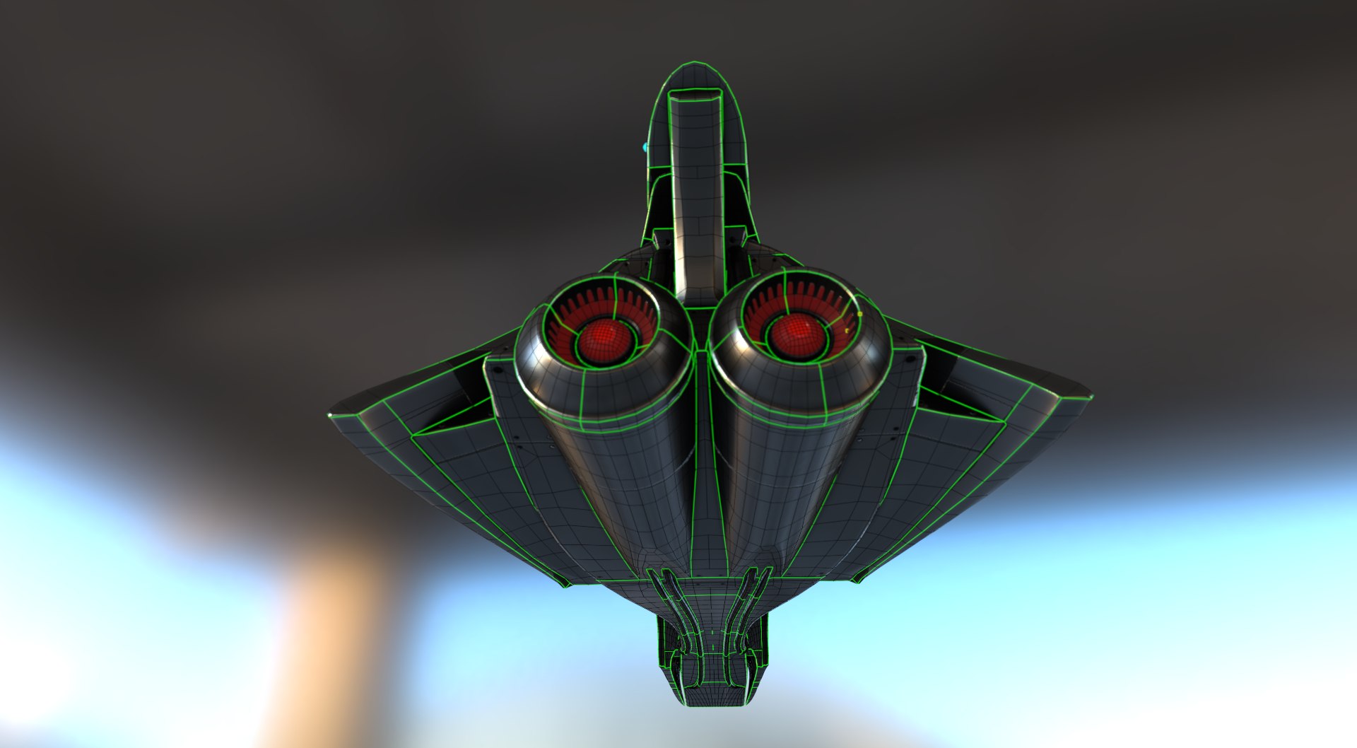 basic version spaceship - obj