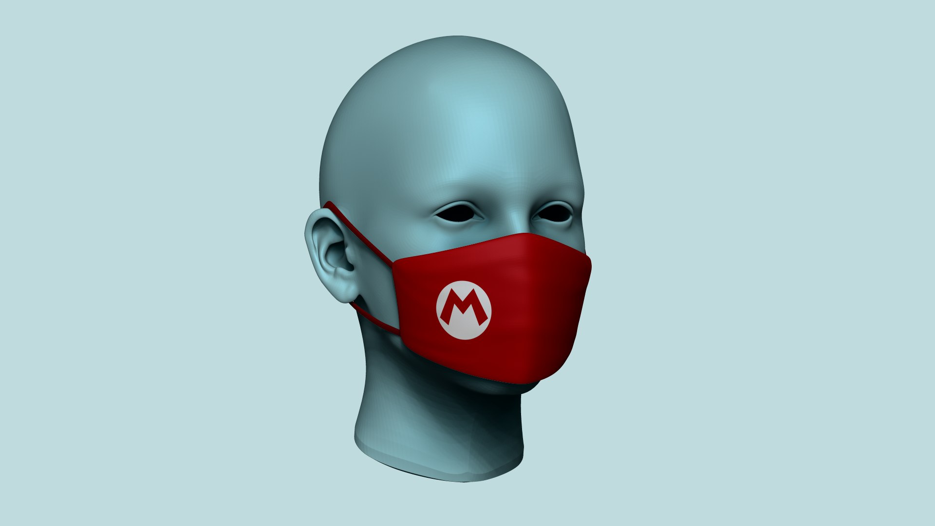 Mario Covid Mask CGI - Character Fashion Design 3D Model - TurboSquid ...