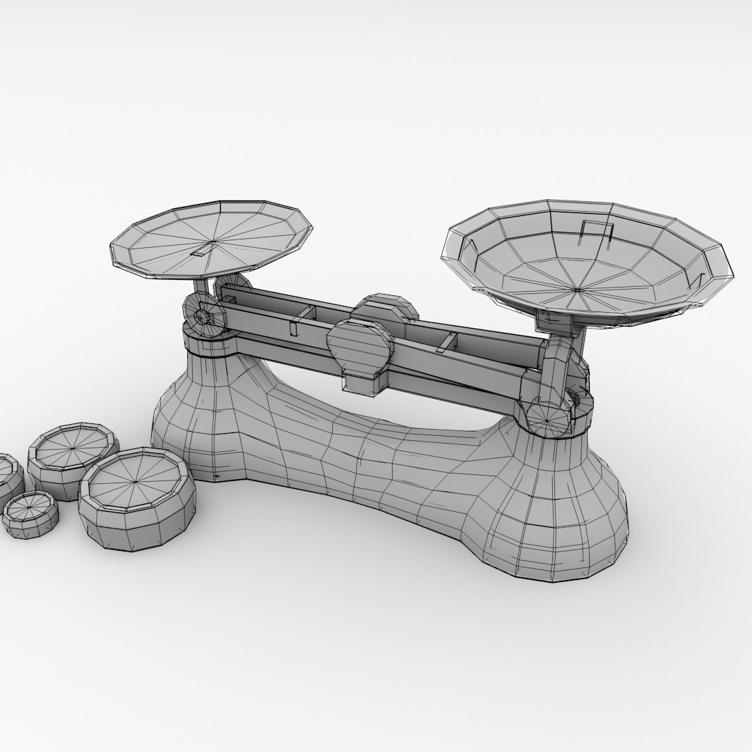 3d kitchen weighing scale